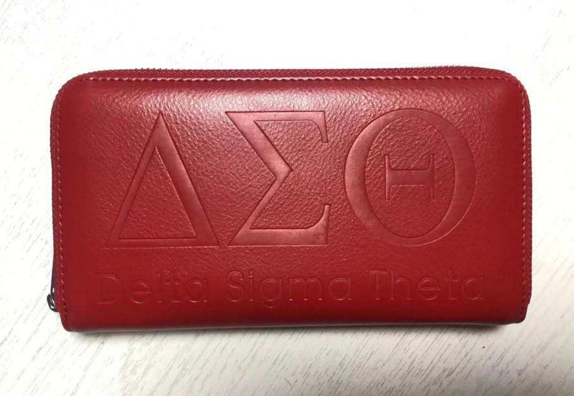 Delta Sigma Theta Leather Wallet (holds up to 36 cards) – Hey Greeks