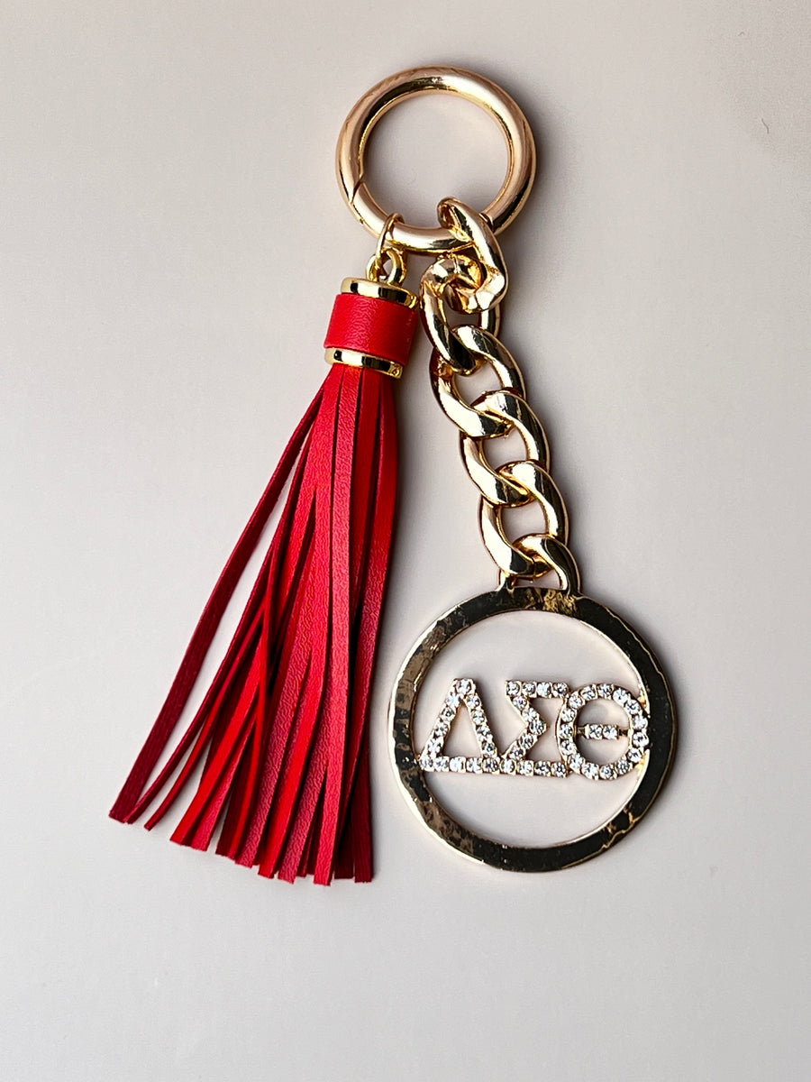 Delta Sigma Theta Keychain w/ Tassel – Hey Greeks
