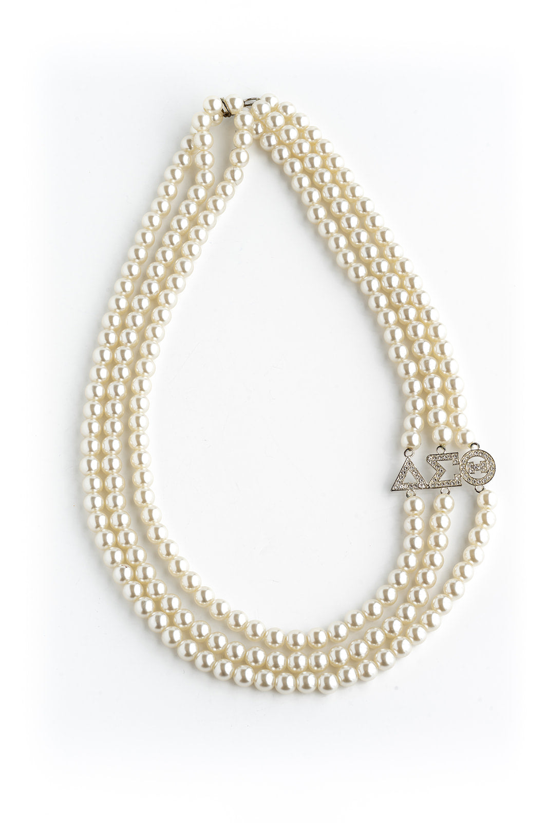 DELTA SIGMA THETA THREE STRAND NECKLACE (22") – Hey Greeks