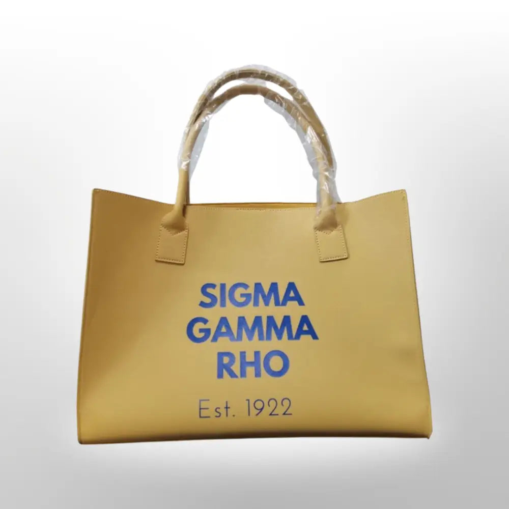 SIGMA GAMMA RHO GOLD TOTE BAG – Hey Greeks