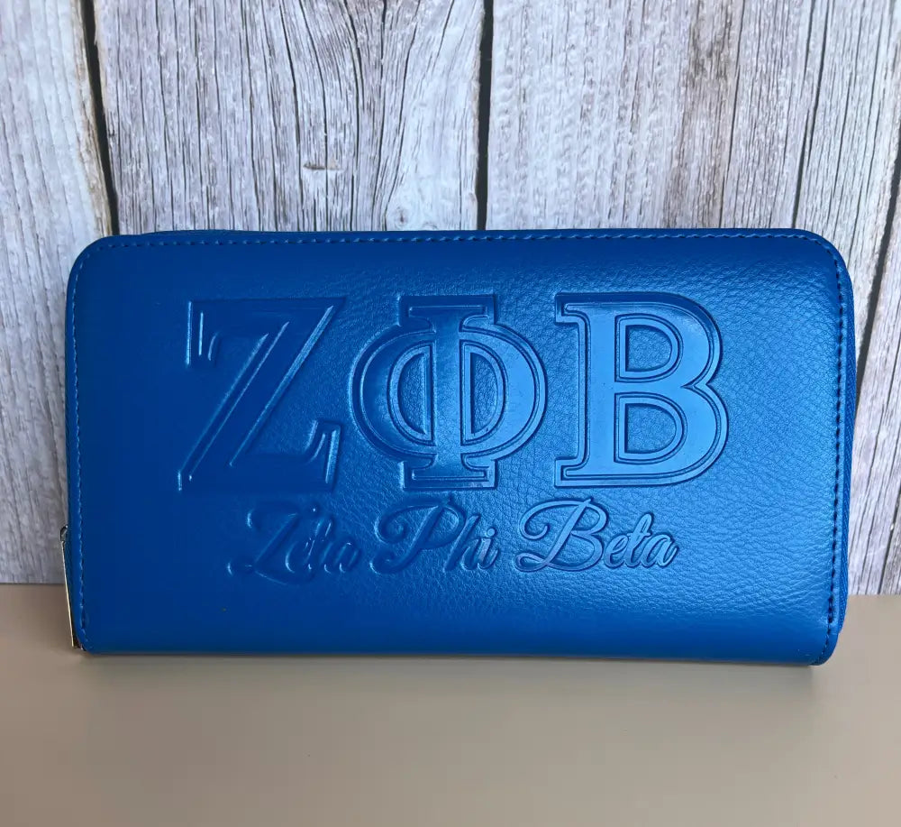 Zeta Phi Beta Leather Wallet (holds up to 36 cards) – Hey Greeks